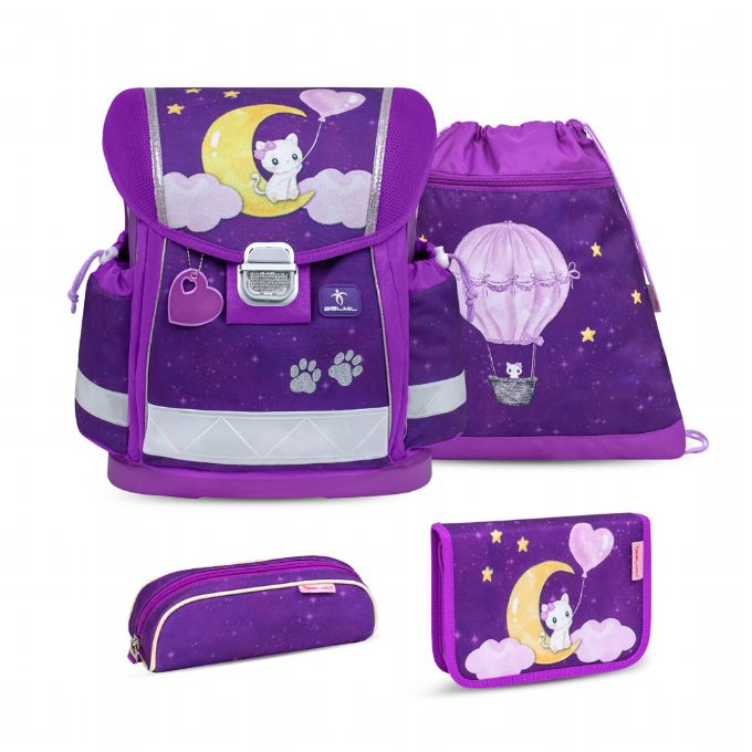 Katte Skoletaske med 4 Dele - Belmil Classy Skoletasker 853396 Shop ...