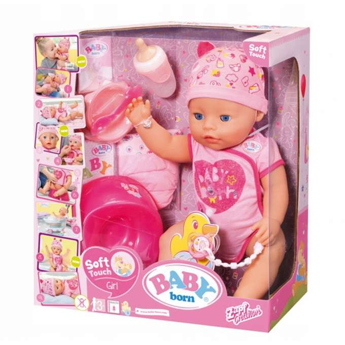 Babyborn Soft Touch docka Blå ögon - Baby Born docka 824368 Shop ...